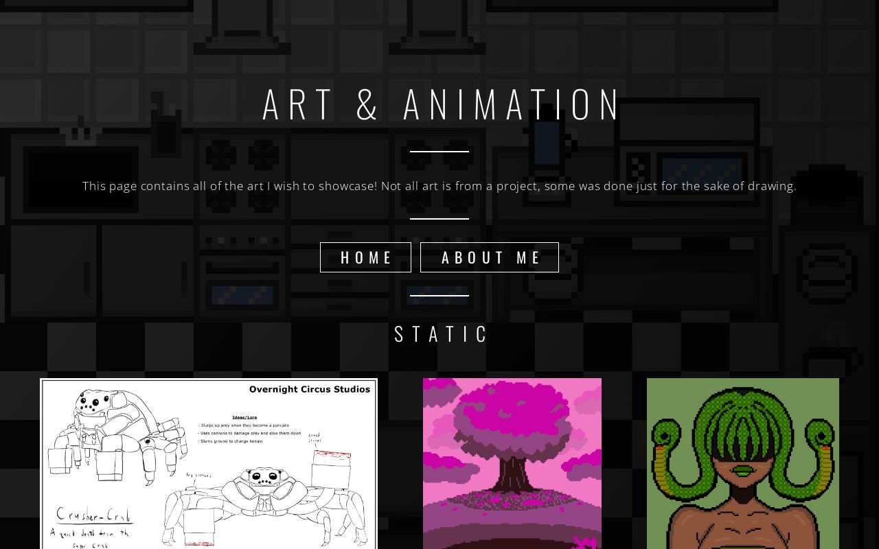 Xavier Marquez Portfolio Art & Animation Page